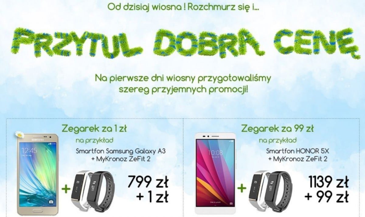 Promocja: do wybranych smartfonów opaska ZeFit 2 za złotówkę w Sferis