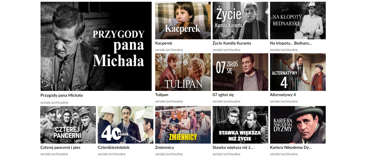 Kultowe polskie seriale za darmo na TVP VOD