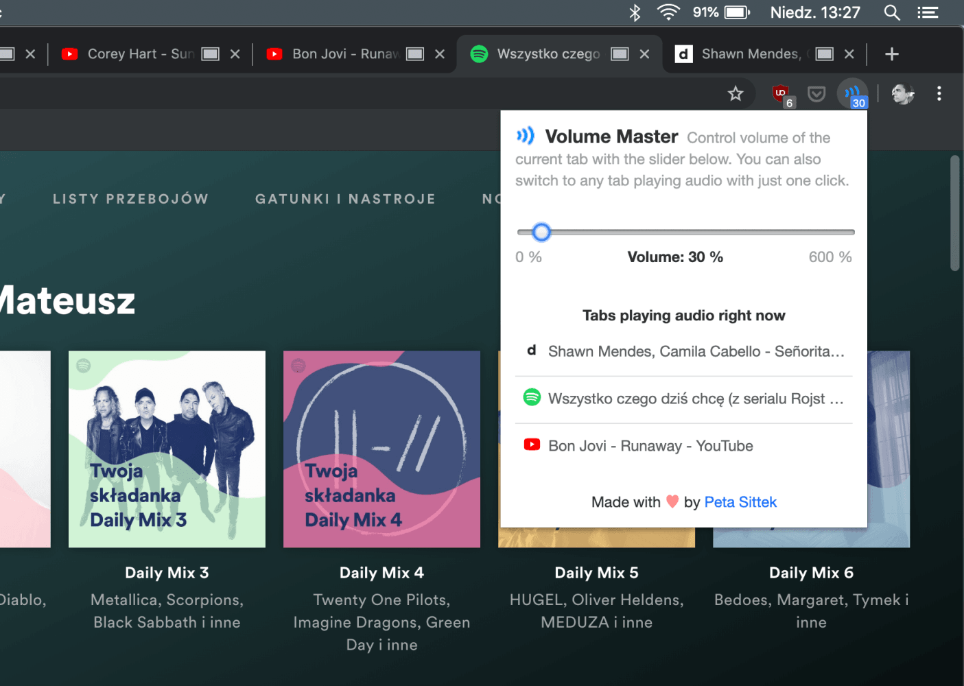 Volume Master dla Google Chrome: zarządzaj dźwiękiem w każdej karcie