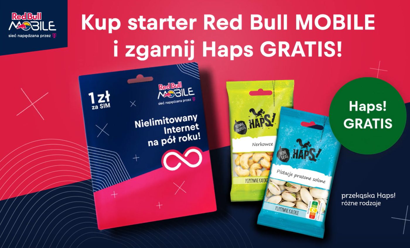 Starter Red Bull Mobile za 1 złoty (i orzeszki do tego)